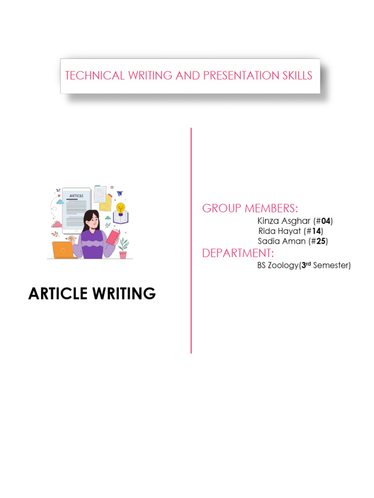 Article Writing PDF | PDF | Proofreading | Information