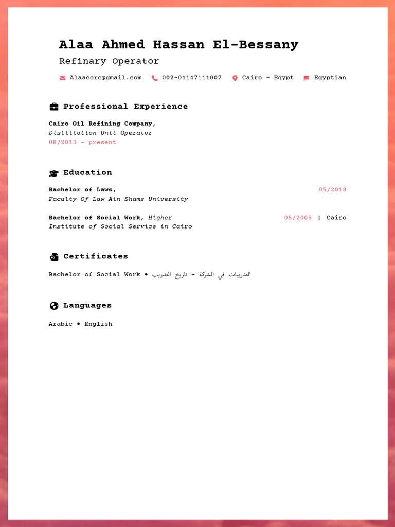 Alaa Ahmed Hassan El Bessany FlowCV Resume 20240426 | PDF