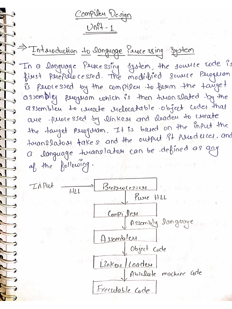 Compiler Unit 1 | PDF