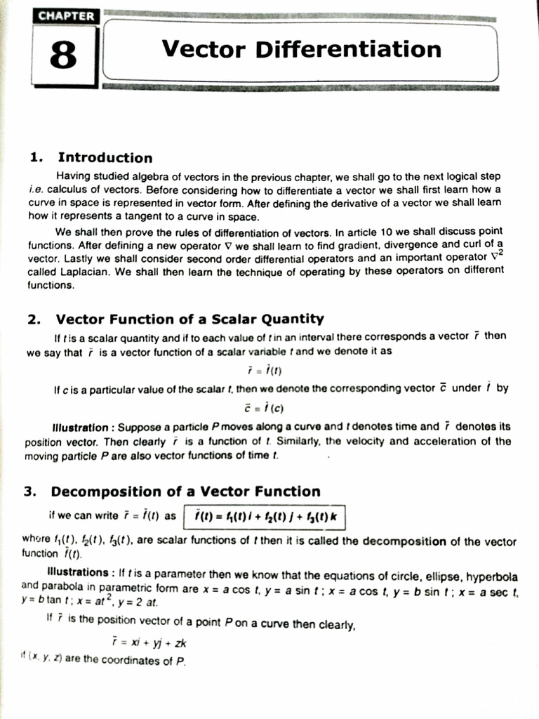 Vector Calculus 1 | PDF