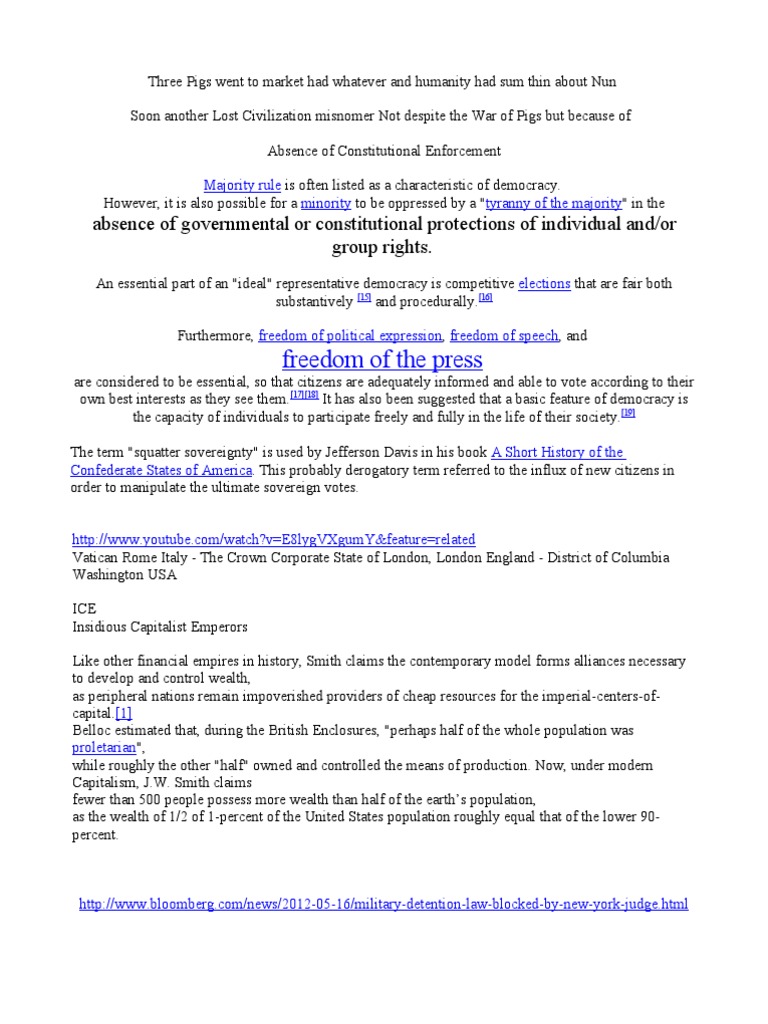 Majority Rule and Constitutional Rights | PDF