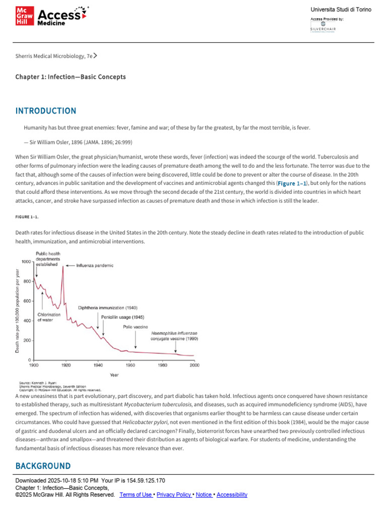 Chapter 1 Infection Basic Concepts Pdf Cell Biology Microorganism