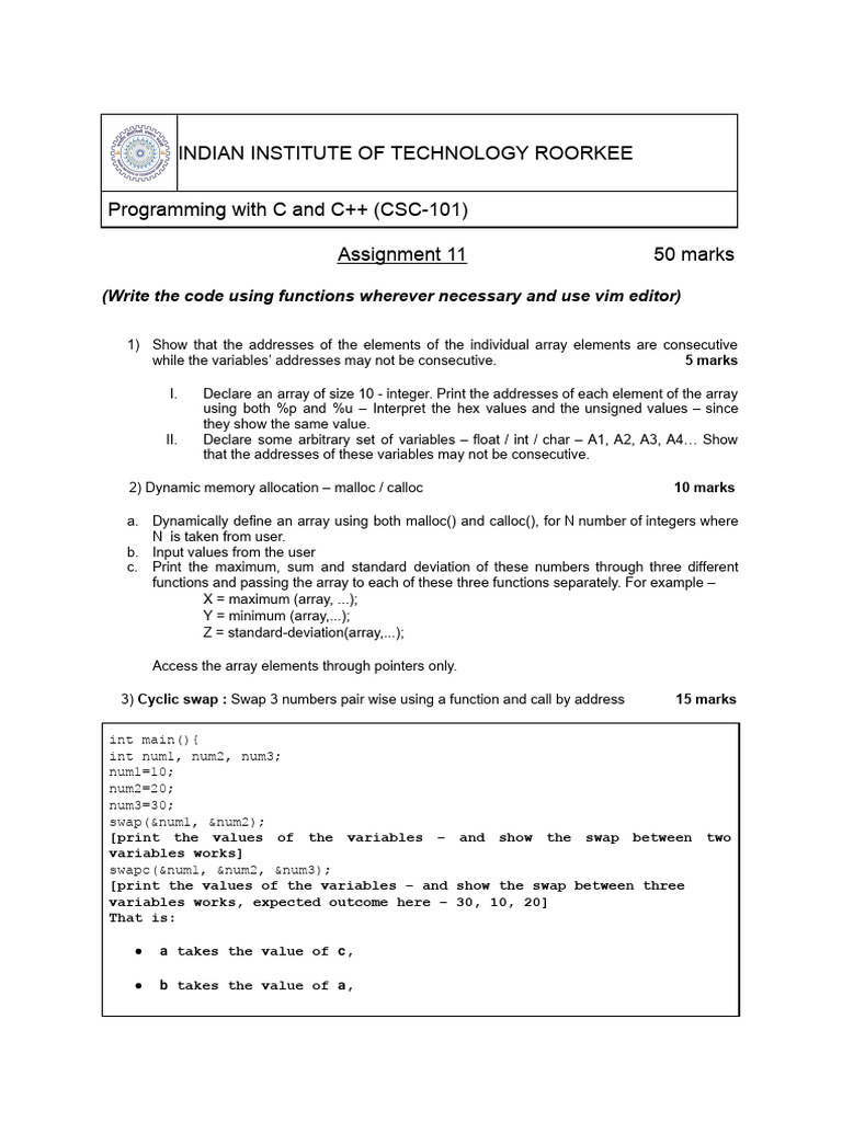 Assignment11.docx | PDF | Computer Data | Computer Engineering