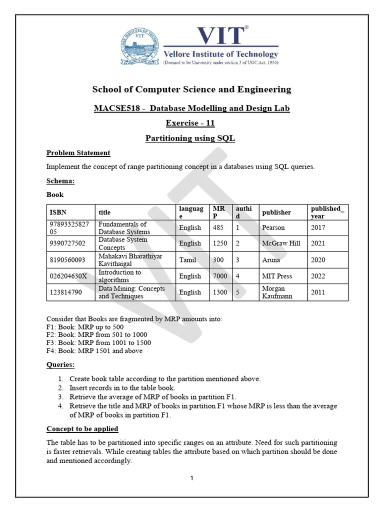 Cyclesheet 3 Partitioning, Parallel and XML | PDF | Databases | Software Engineering