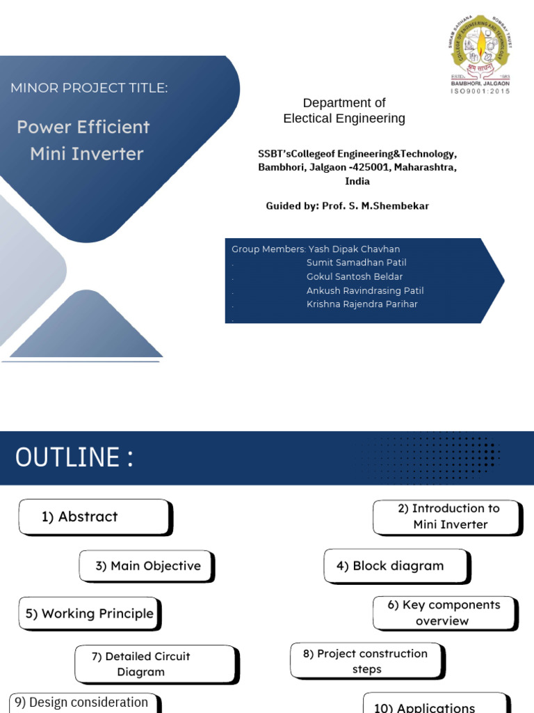 Minor Project PPT - PDF - 20251031 - 142044 - 0000 | PDF | Power Inverter | Amplifier