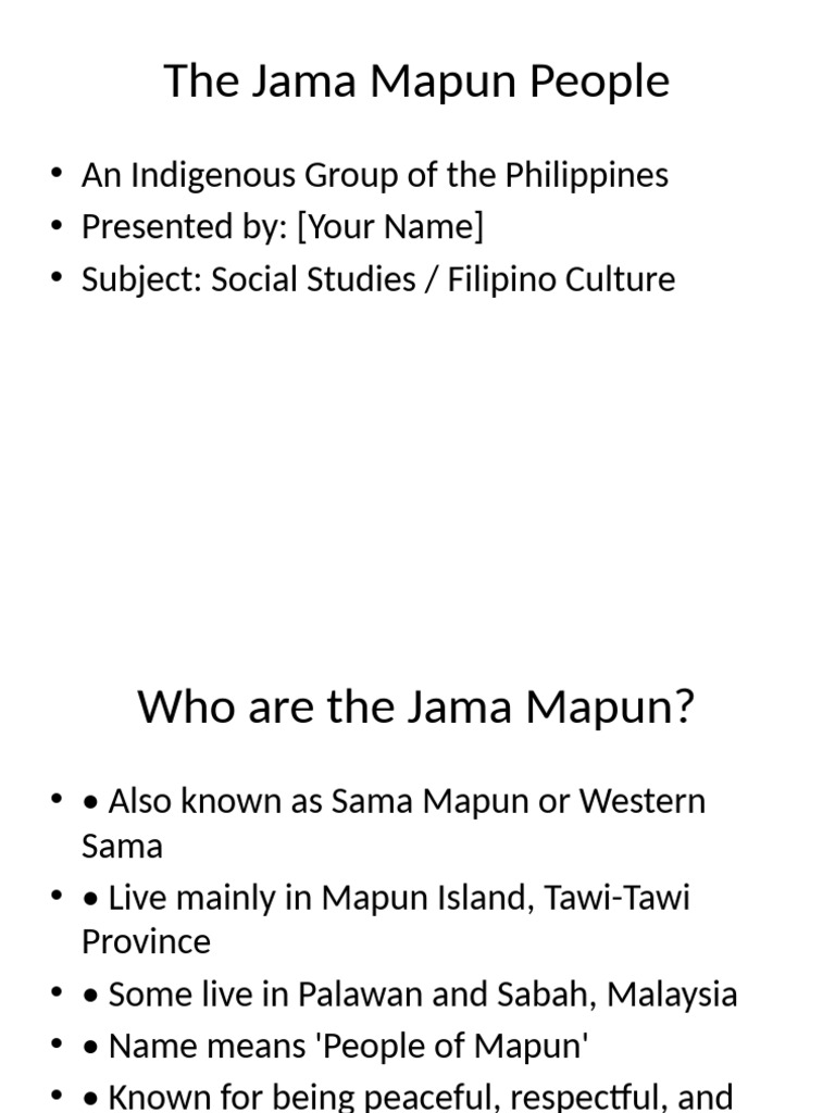 Jama Mapun Presentation | PDF