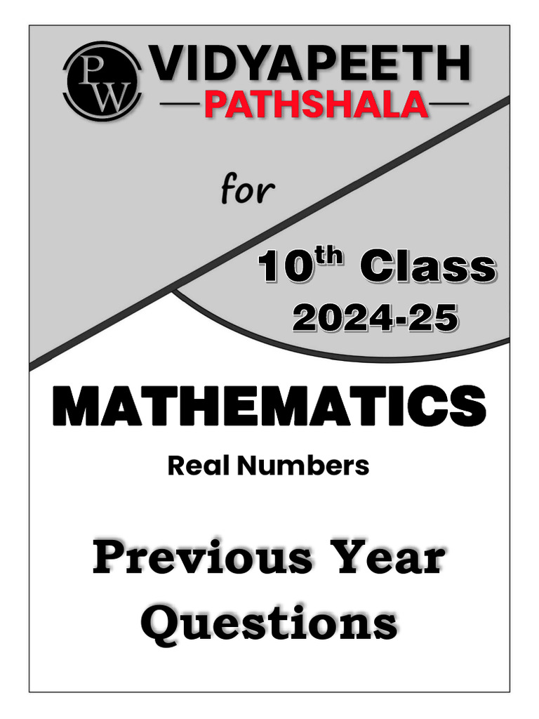 Real Numbers: Previous Year Questions | PDF | Numbers | Prime Number