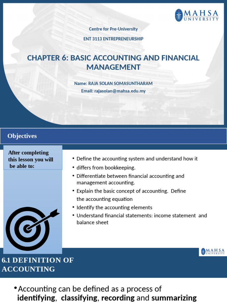 Chapter 6 Basic Accounting and Financial Management | PDF | Income ...