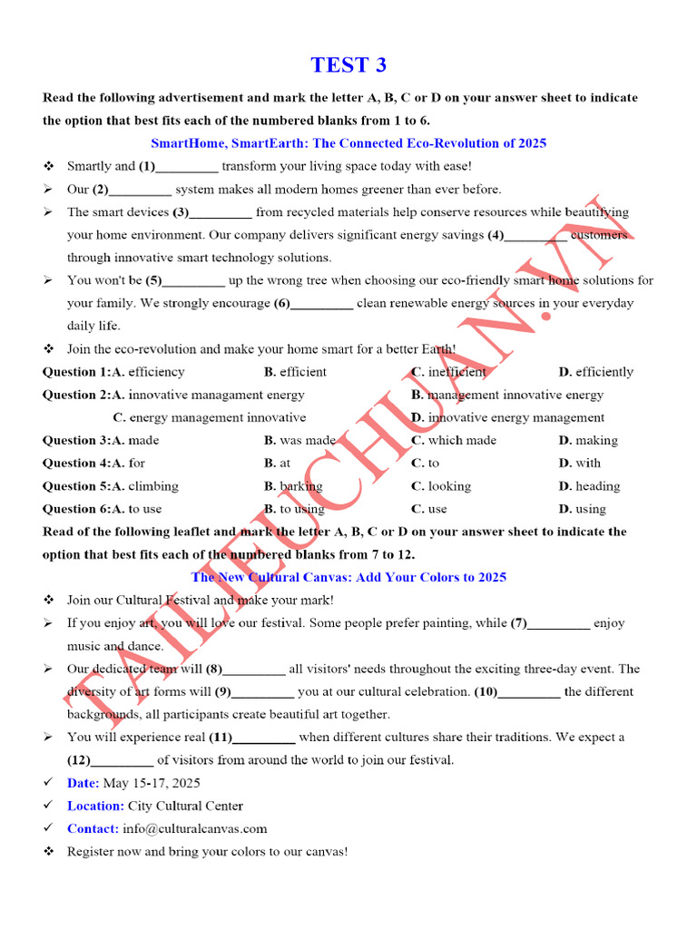 Test 3 - Gk1 Global 12 - New 2026 ( Hs ) | PDF