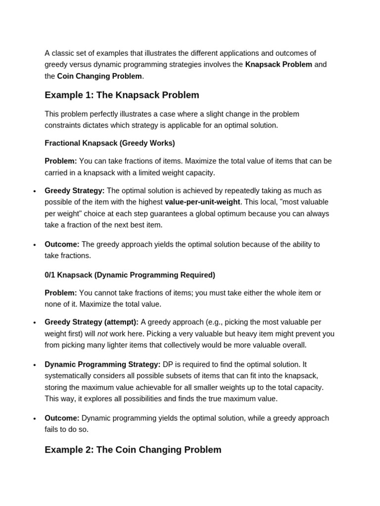 greedy and dynamic | PDF | Dynamic Programming | Coins