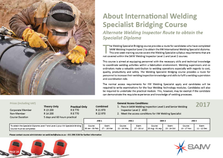 International-Welding-Specialist-Course | PDF