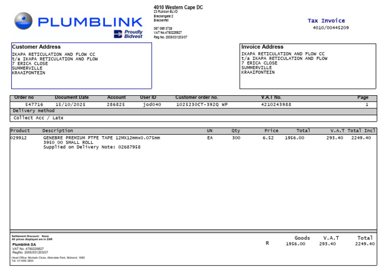 K8 Document Invoice-00445209 | PDF | Business Documents | Accounting