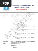 C Programming Exercises with Solutions | PDF | Sequence | Mathematics