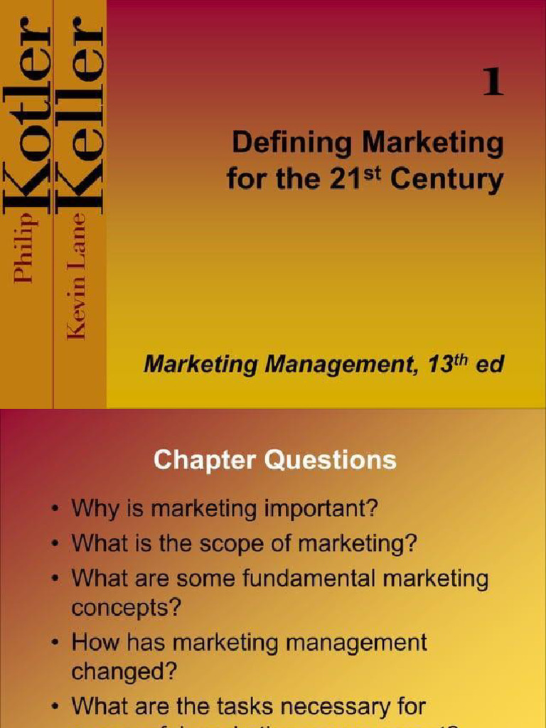 Marketing Chapter 01 | PDF