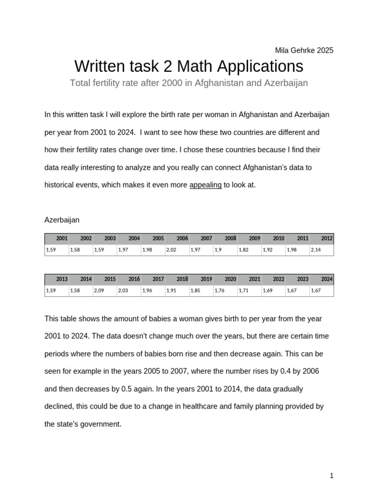 Math Written Task | PDF