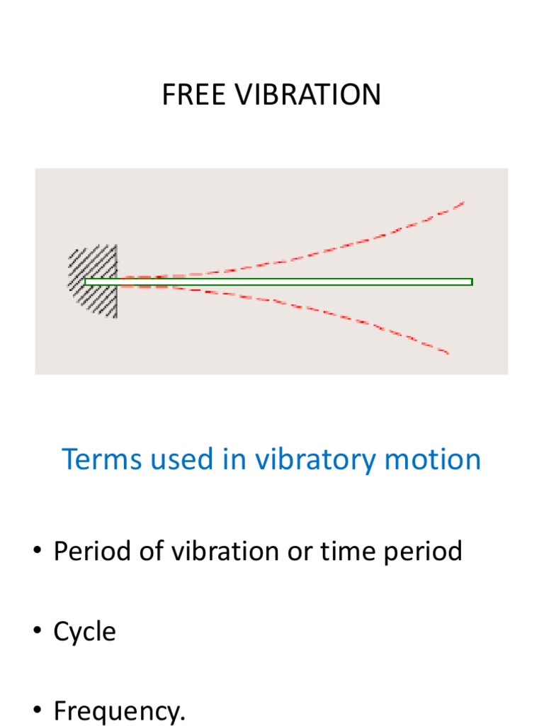 Free Vibration | PDF | Physical Phenomena | Mechanical Engineering