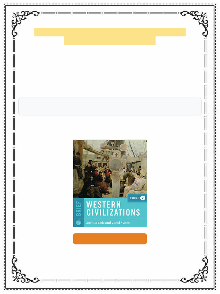 (eBook PDF) Western Civilizations (Brief Fifth Edition) (Vol. 2) 5th ...