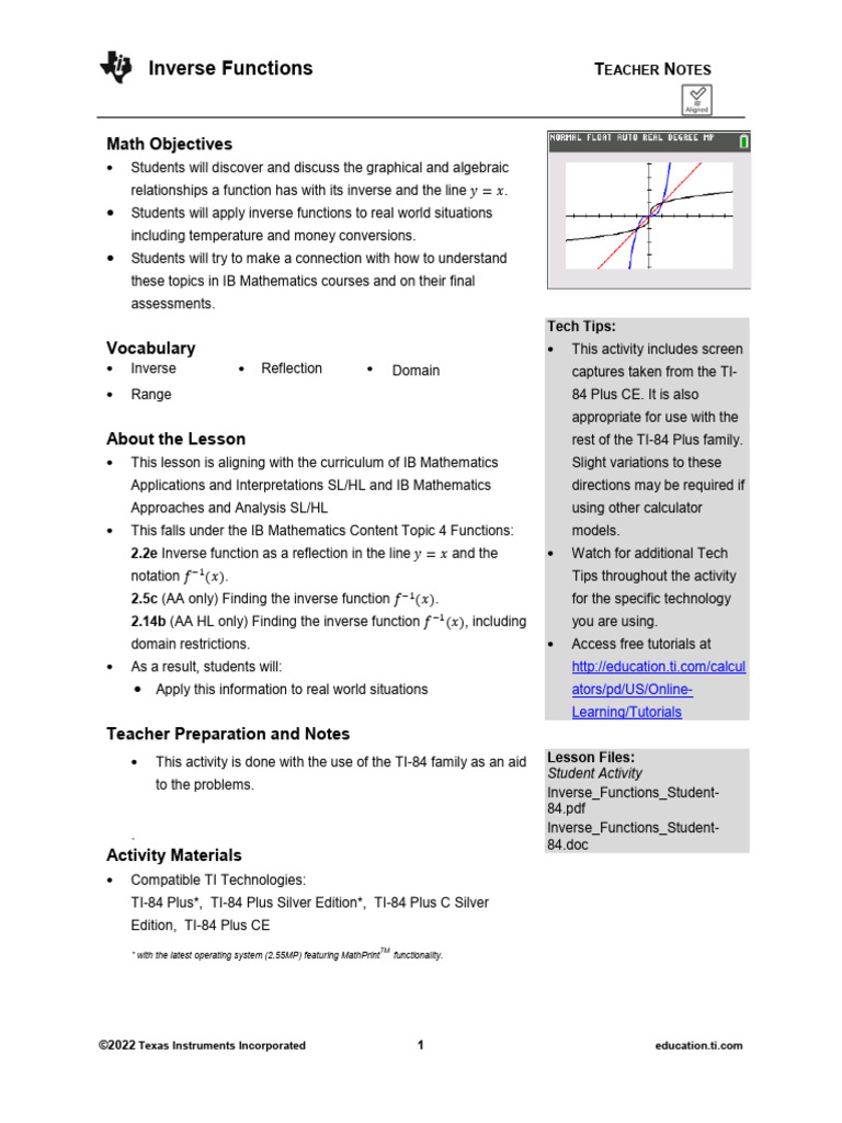 Understanding Inverse Functions in Math | PDF | Fahrenheit | Mathematics