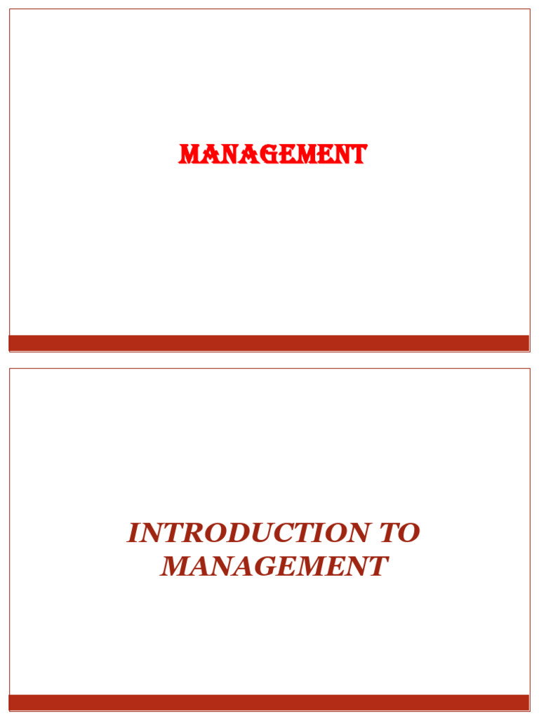 Introduction to Management Concepts | PDF | Skill | Leadership