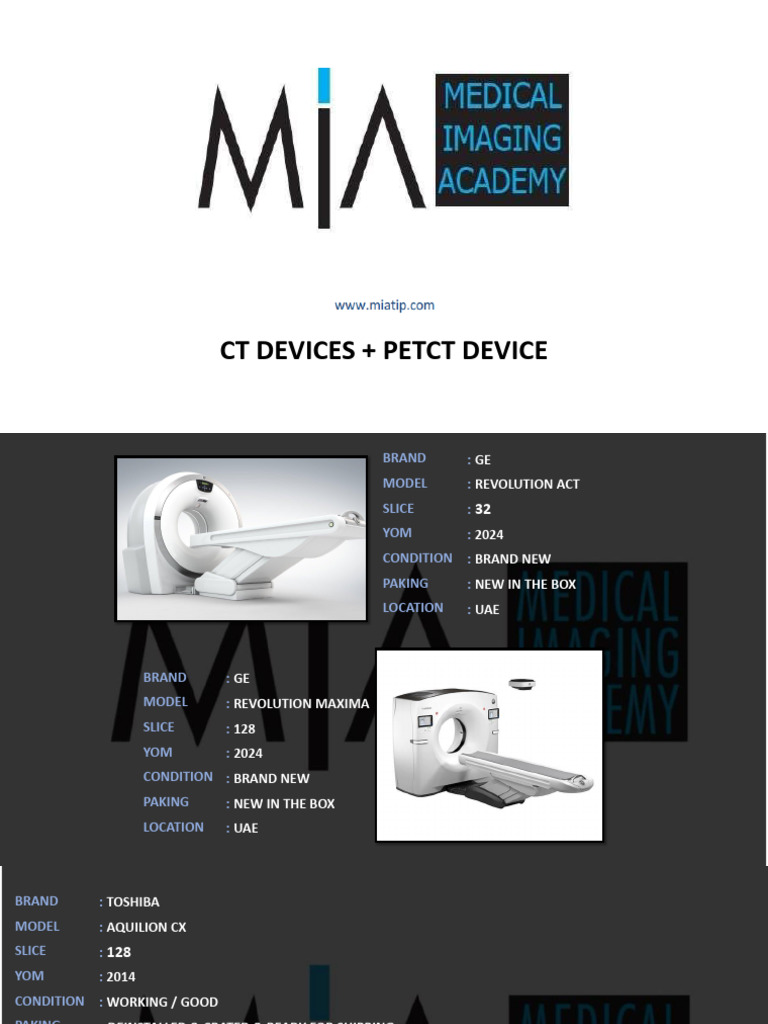 CT Devices + Petct Device | PDF