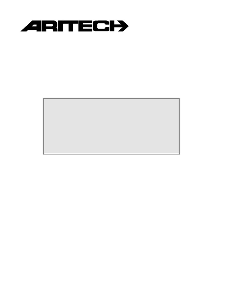 Aritech CD34 Managerhandleiding | PDF