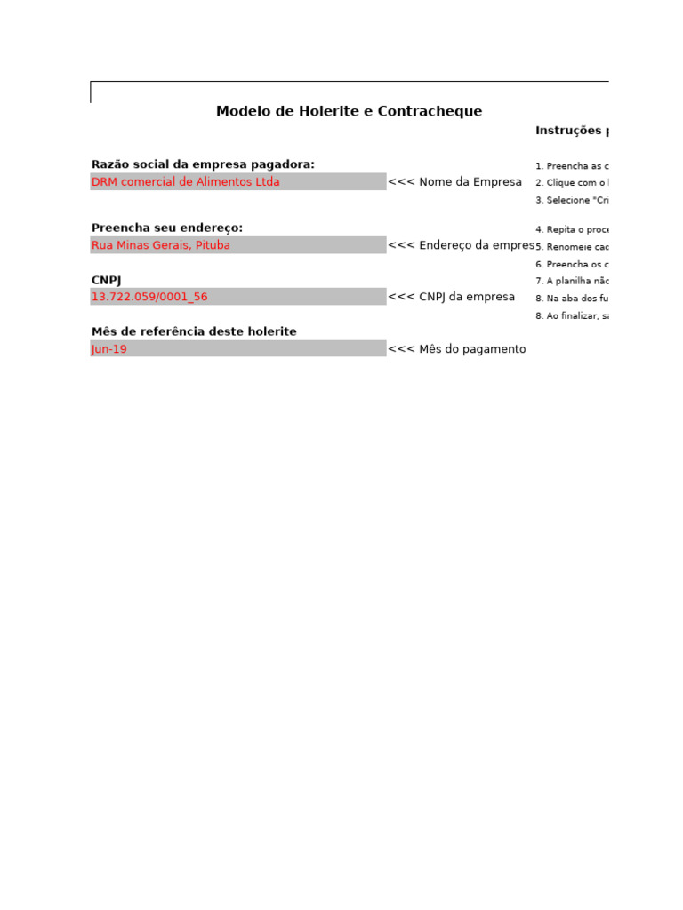 Contra-Cheque Salário Renilson | PDF