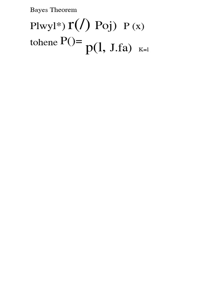 Formulas Probability Pdf