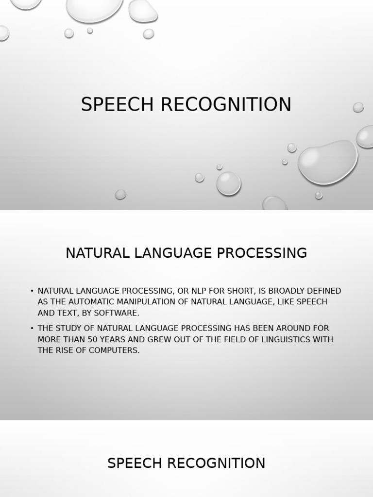 Speech Recognition | PDF | Speech Recognition | Computing