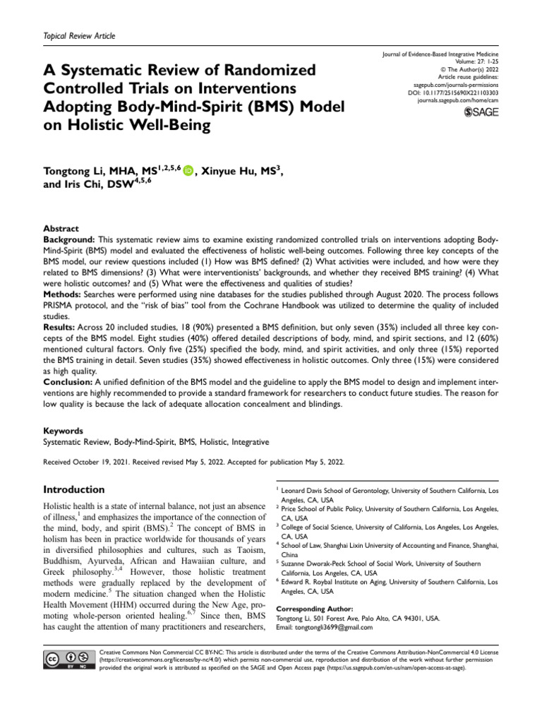 A Systematic Review of Randomized Controlled Trial | PDF | Systematic ...