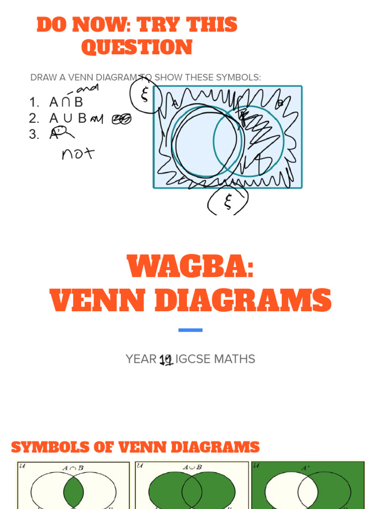 Venn Diagrams | PDF