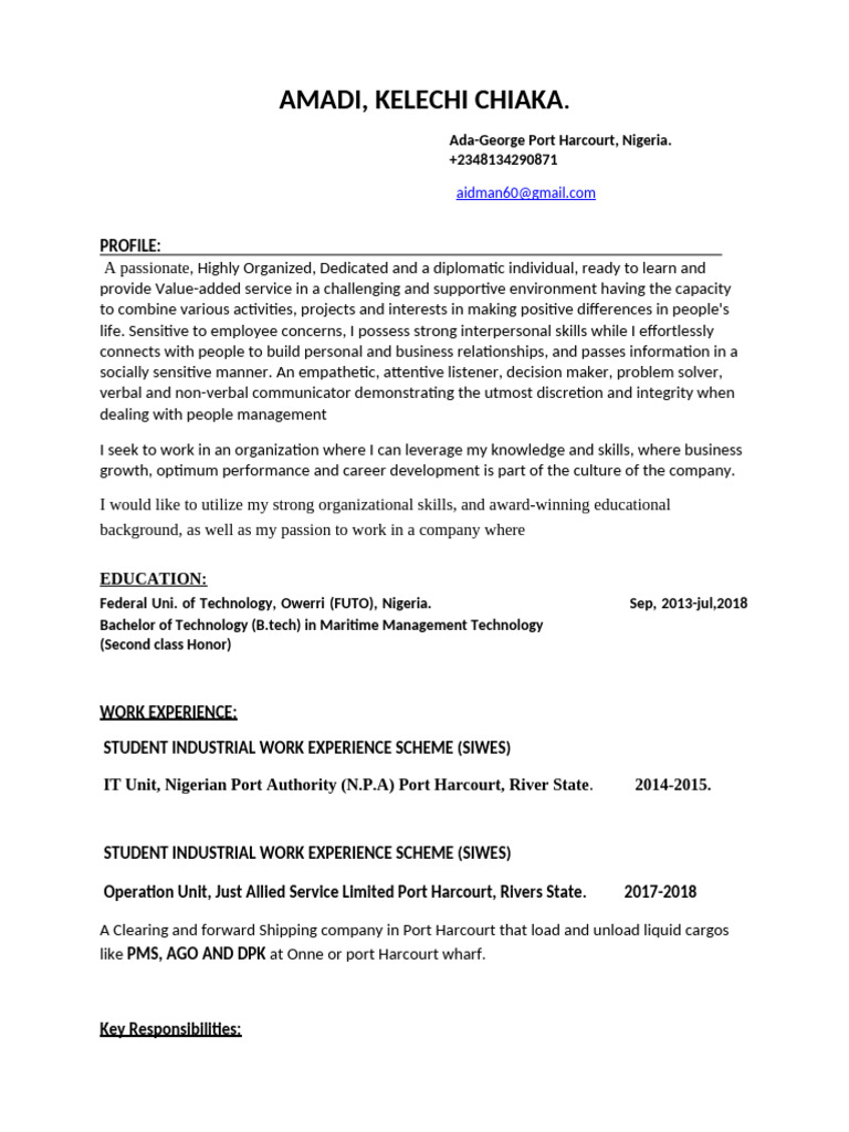 Share Amadi, Kelechi-Wps Office | PDF | Human Communication | Intelligence