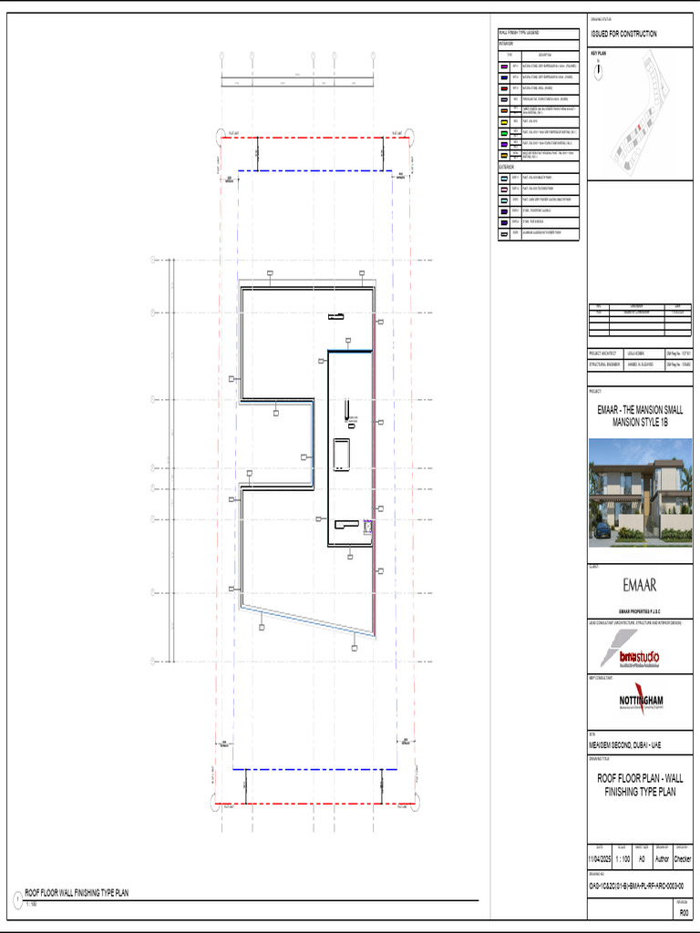 Oas-1c&2c (S1-B) - Bma-Pl-Rf-Arc-0003-00-Roof Floor Plan - Wall ...
