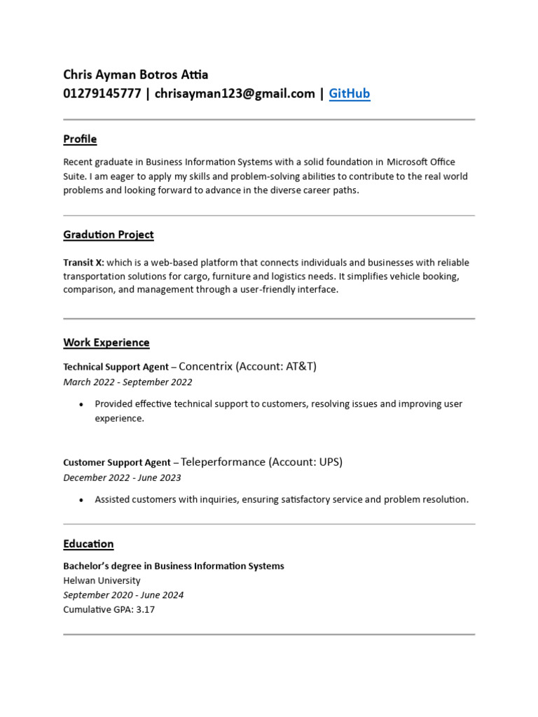 Chris CV | PDF