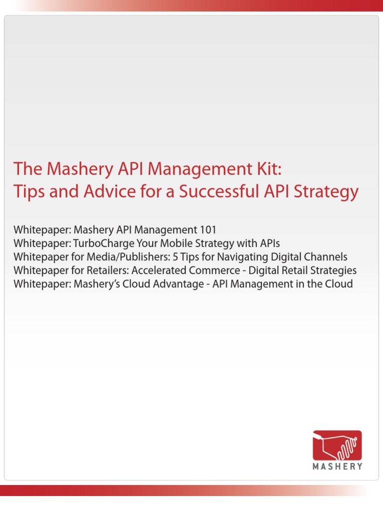 Mashery API Management Kit | PDF | Cloud Computing | Application ...