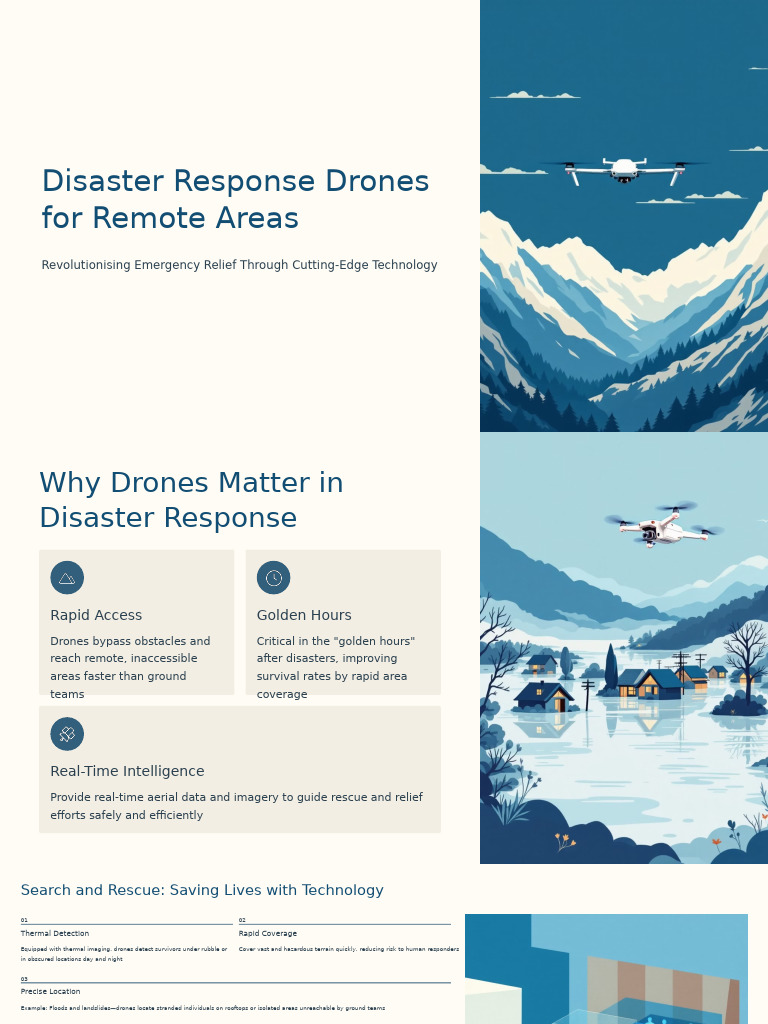 Disaster Response Drones For Remote Areas | PDF | Unmanned Aerial ...