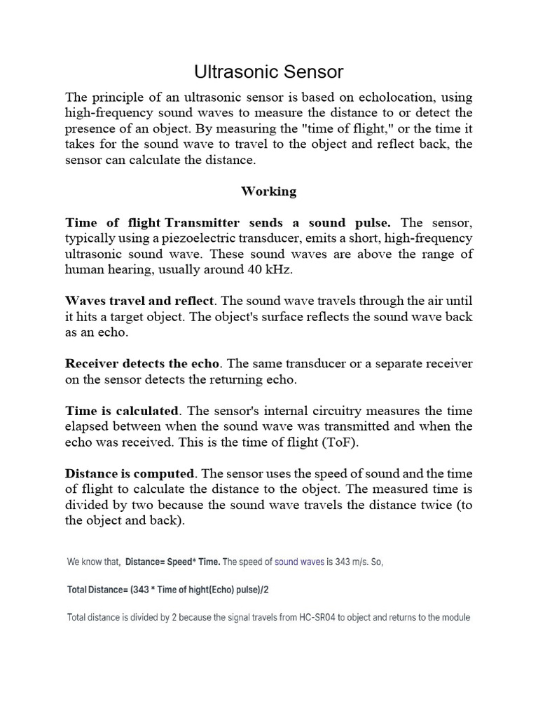 Ultrasonic | PDF | Ultrasound | Sound