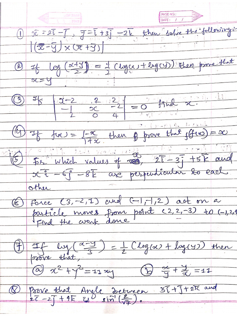 (Maths) Units 1 & 2 Combined | PDF