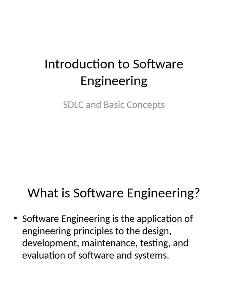 Module 1 Introduction To Software Engineering | PDF | Software ...