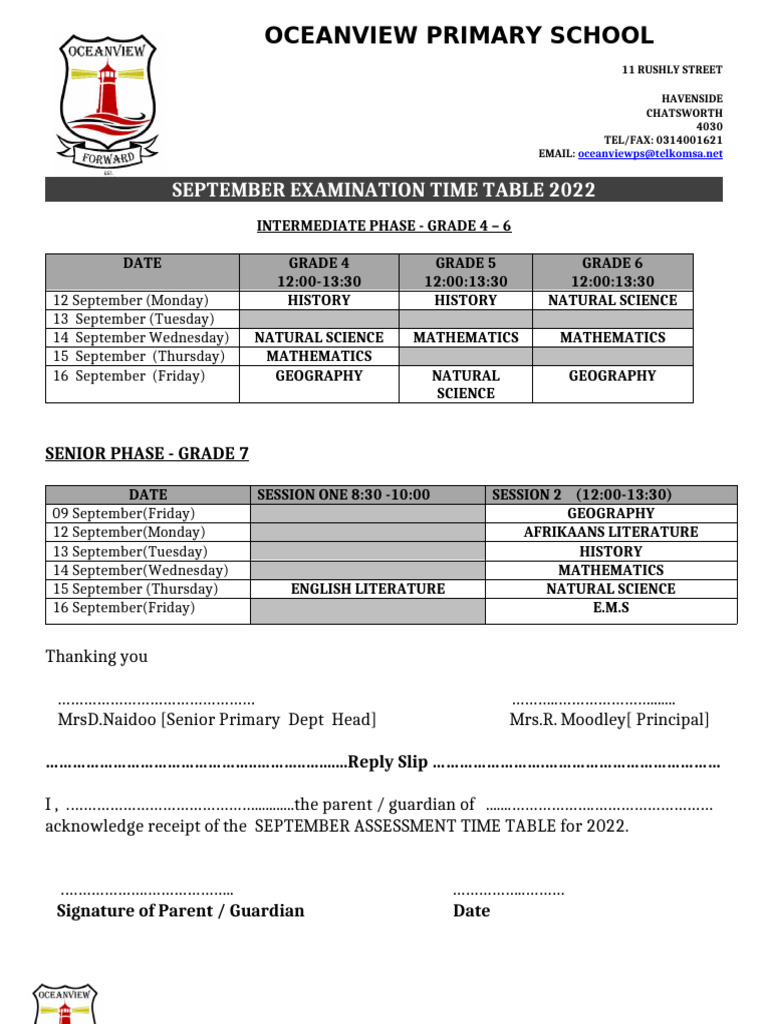 Assessment Time Table JUNE 2024 1 | PDF