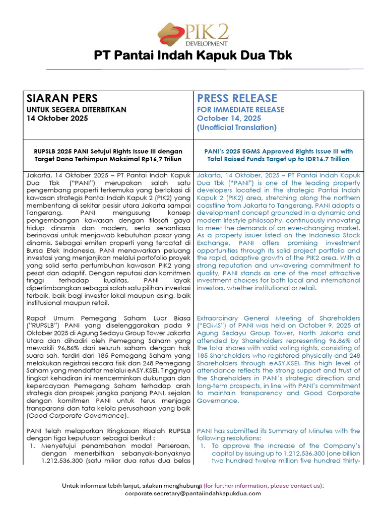 PANI Laporan Informasi Dan Fakta Material 31967187 Lamp1 | PDF