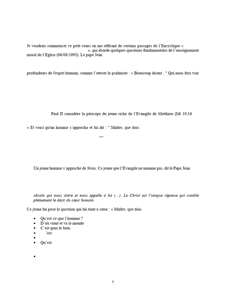 Introduction à la morale chrétienne | PDF | Moralité | Liberté