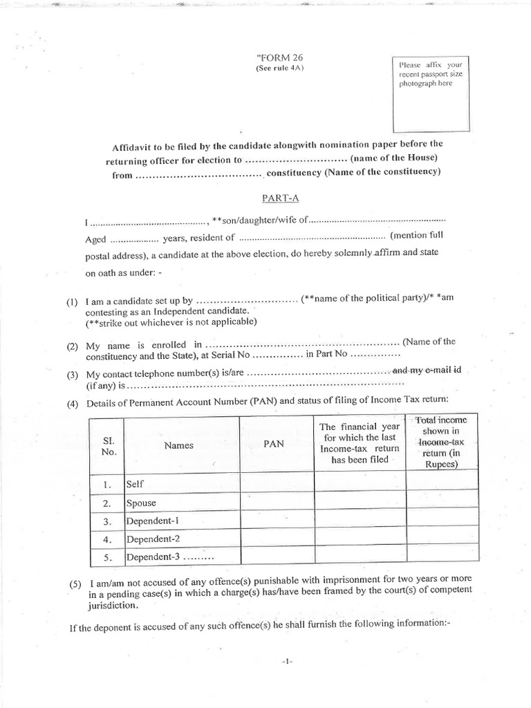Form 26 | PDF