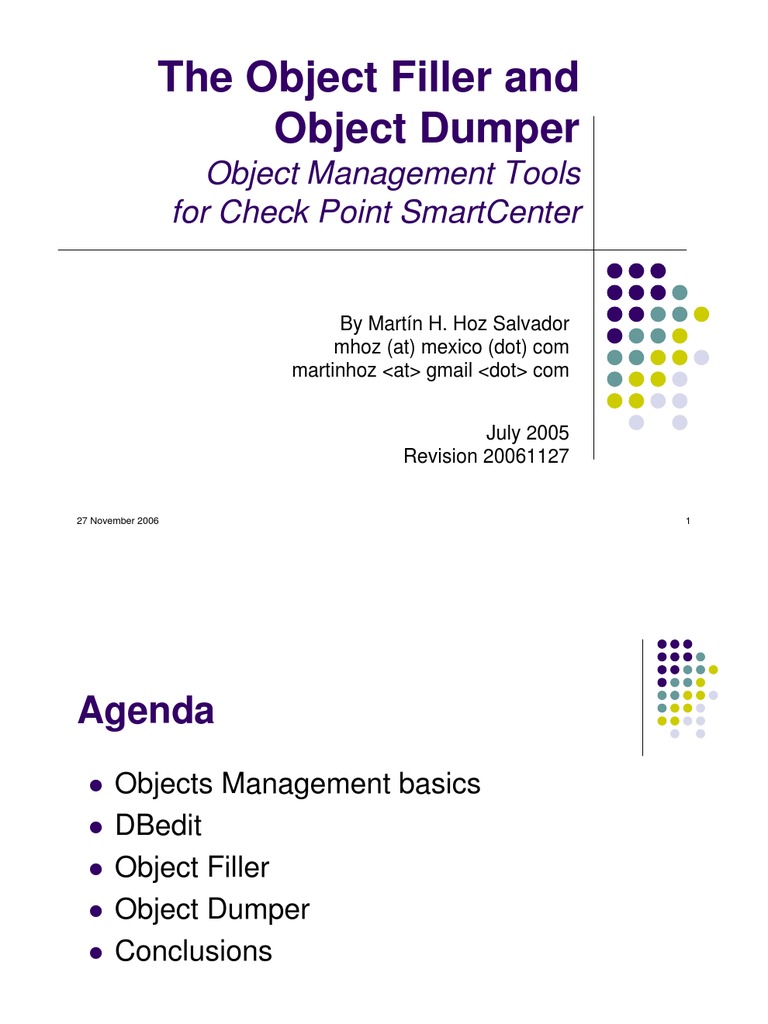 Check Point Object Management Tools | PDF | Comma Separated Values ...