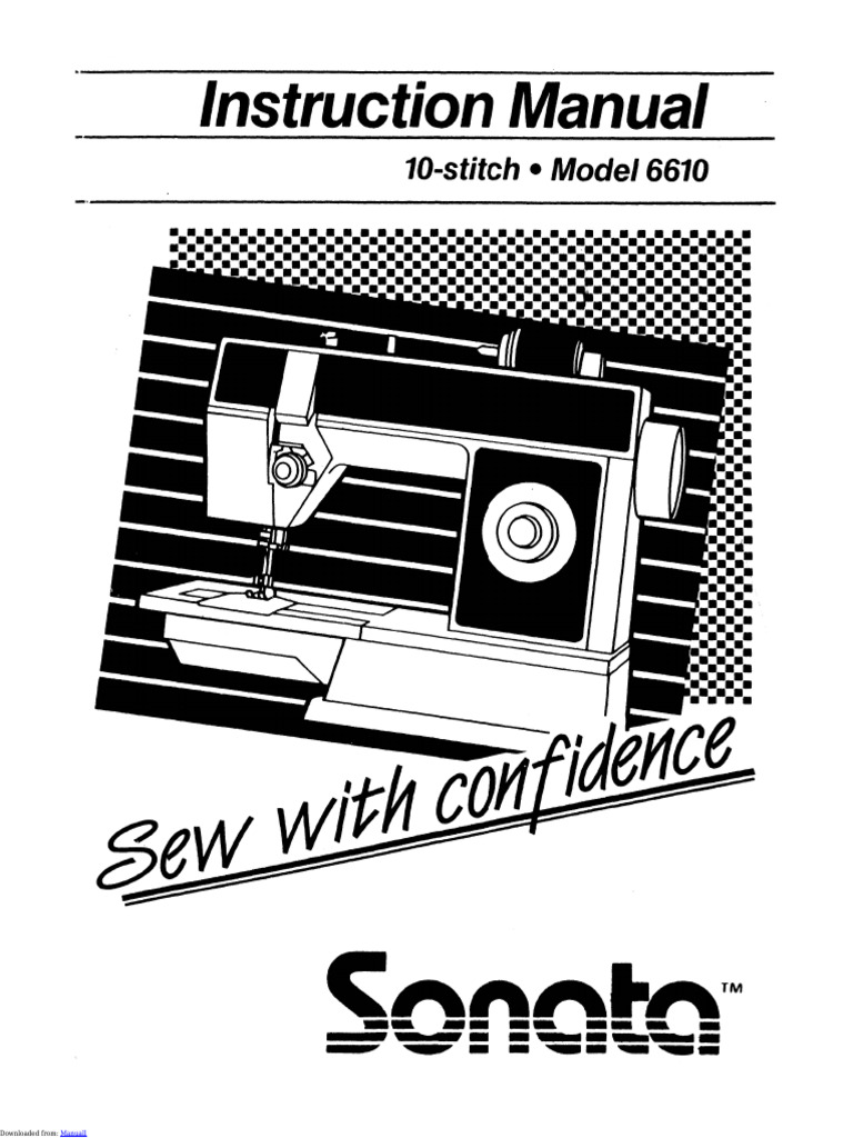 Singer 6610 Sewing Machine Instruction Manual | PDF