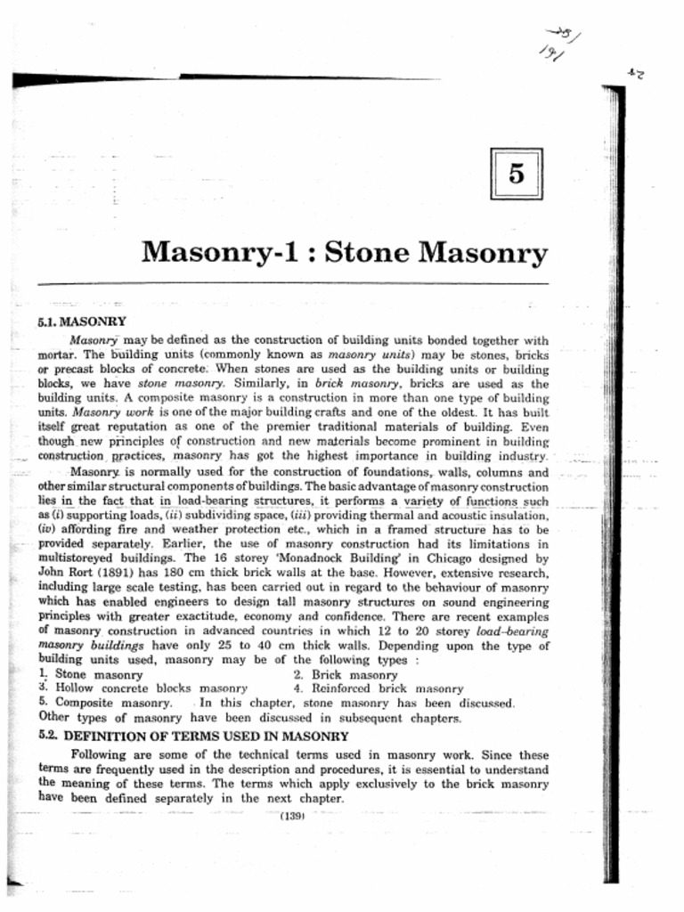 Stone Masonry | PDF