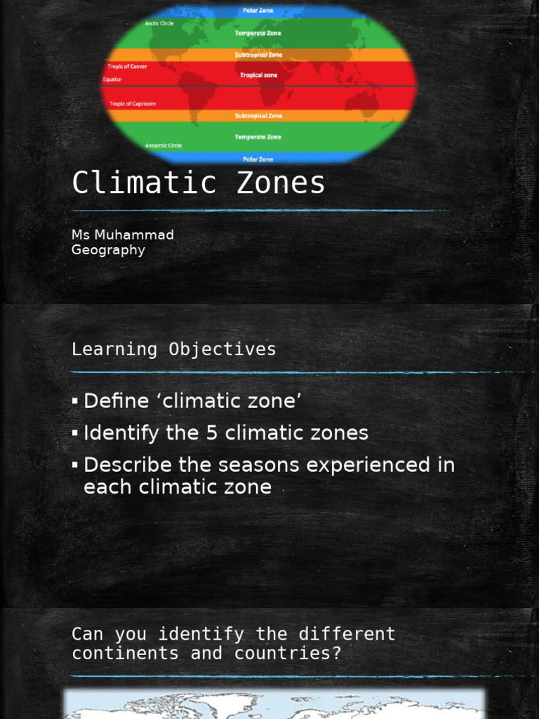 Lesson 3 - Climatic Zones-1 | PDF