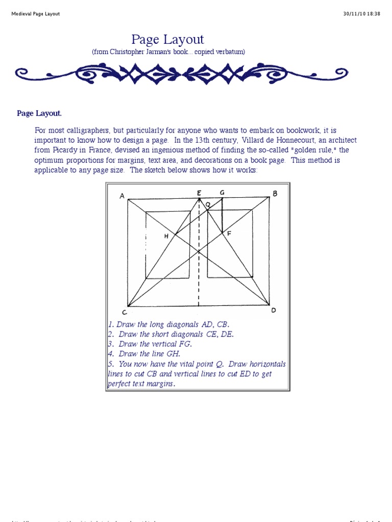 Medieval Page Layout | PDF | Crafts | Printing