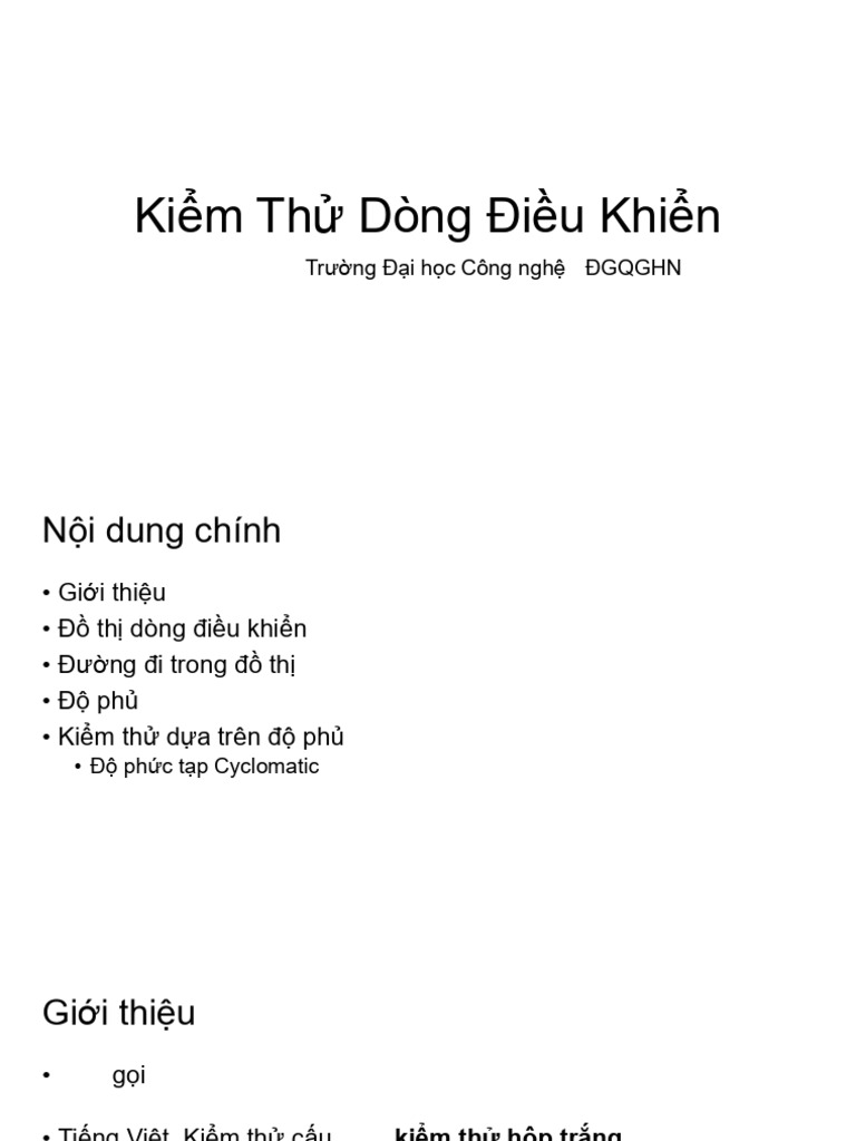 04.kiem Thu Dong Dieu Khien | PDF