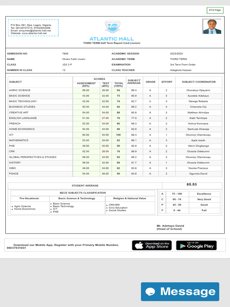 Edves Parent Portal 7809 Powered by Edves Ltd. | PDF | Schools | Science