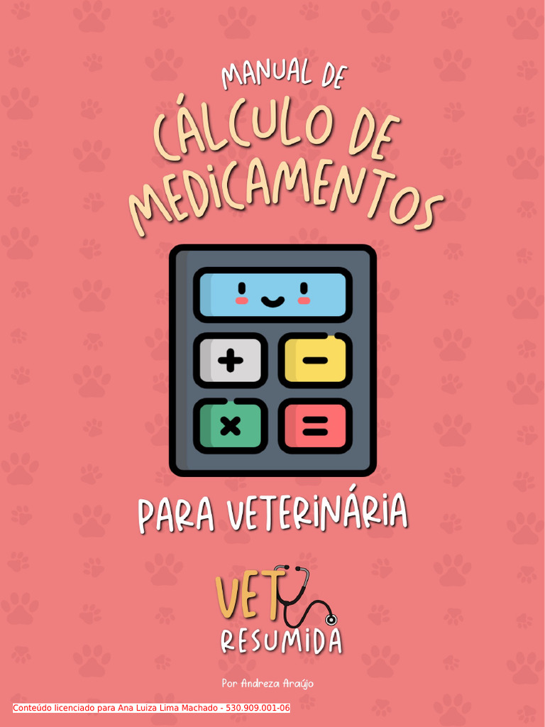 ManualdeCalculodeMedicamentos-VETRESUMIDA | PDF
